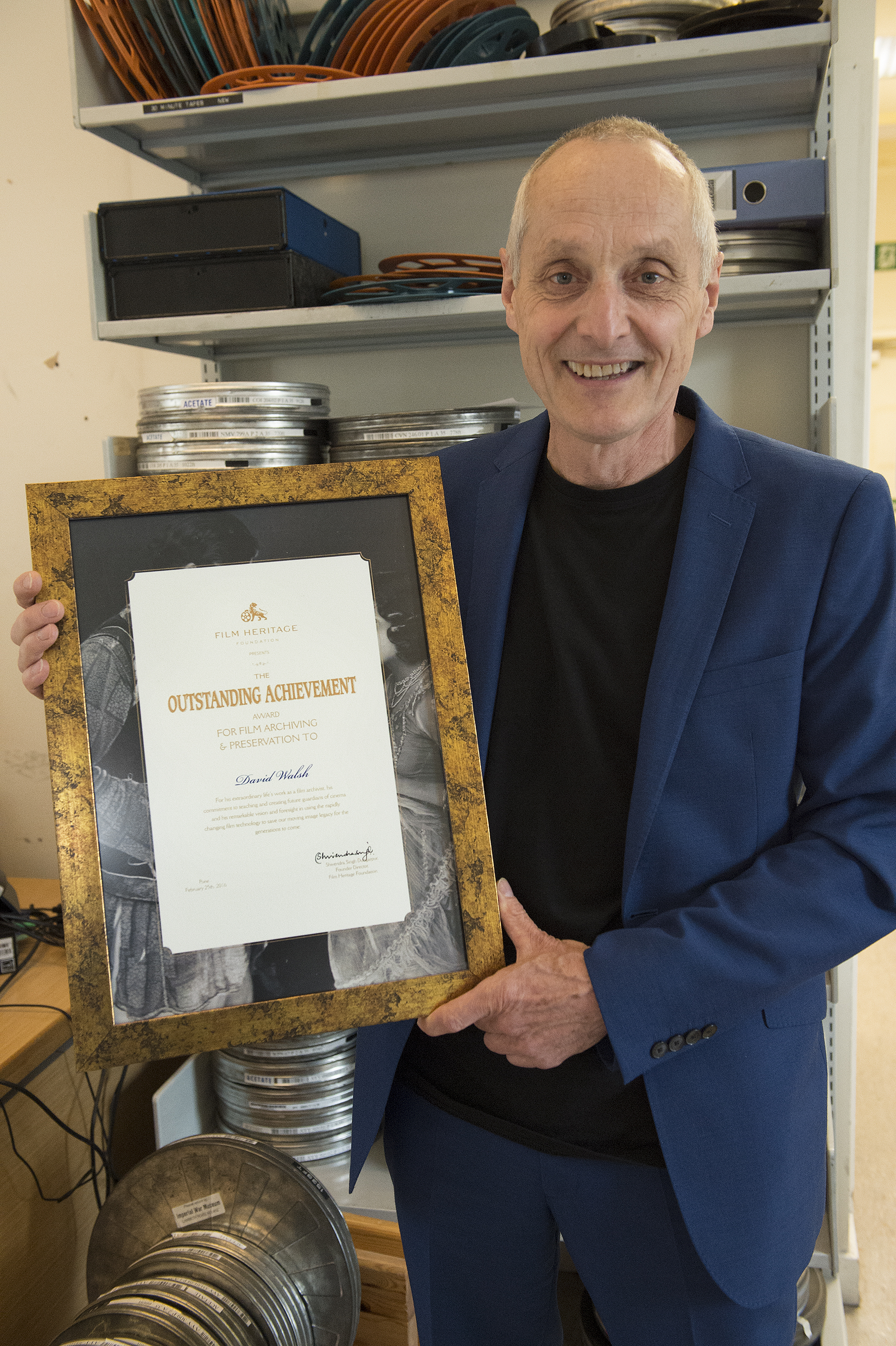 David Walsh - award - Film Heritage Foundation