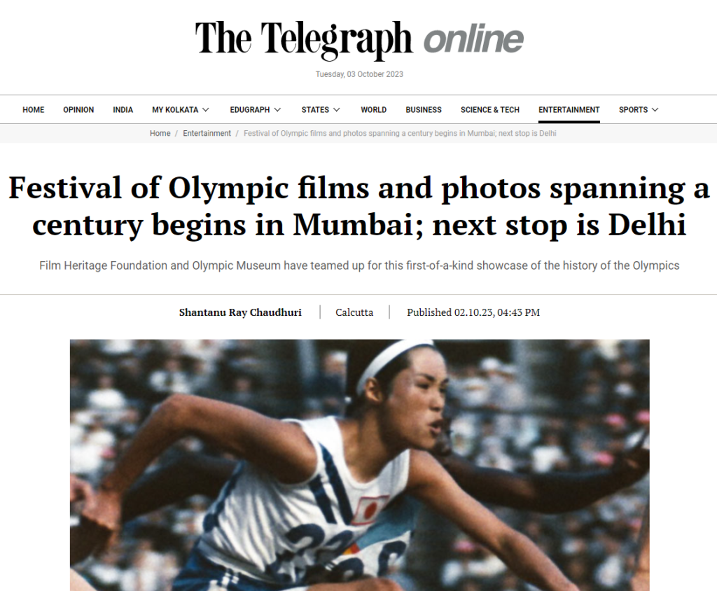 The Telegraph - 02-10-2023 - Film Heritage Foundation