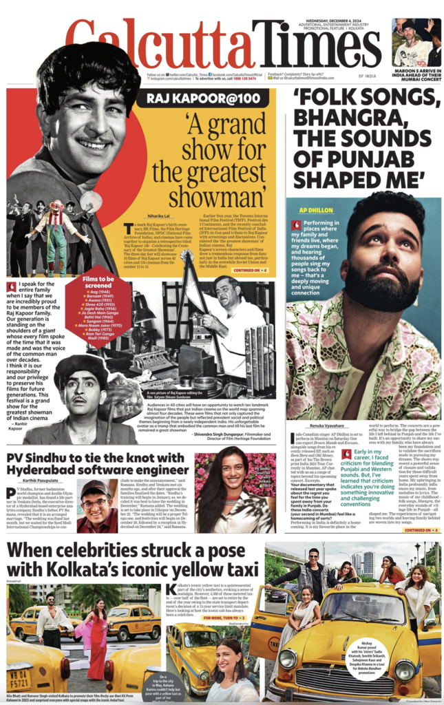 Calcutta Times - 04-12-2024 - Film Heritage Foundation